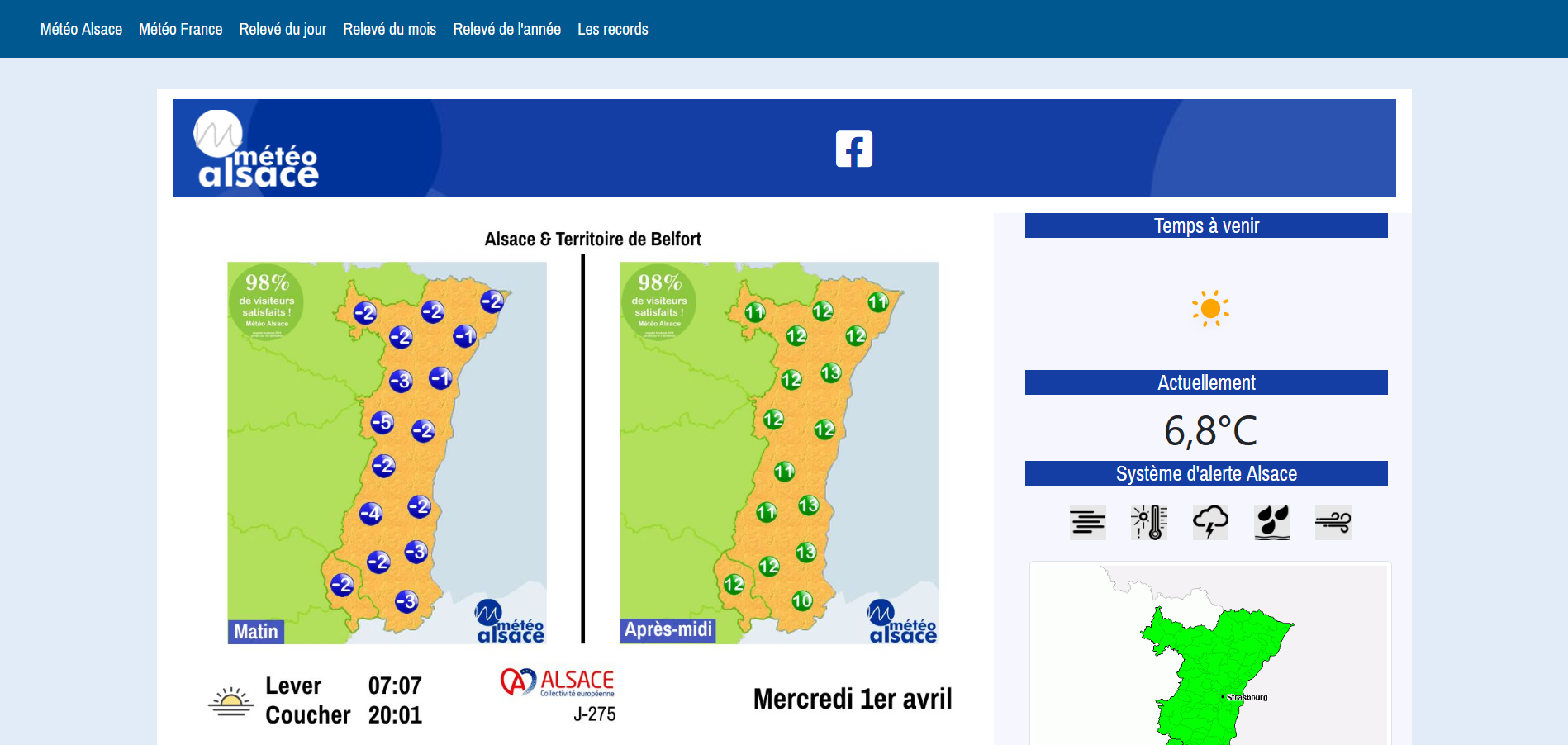 Météo alsace : une météo plus proche de vous.